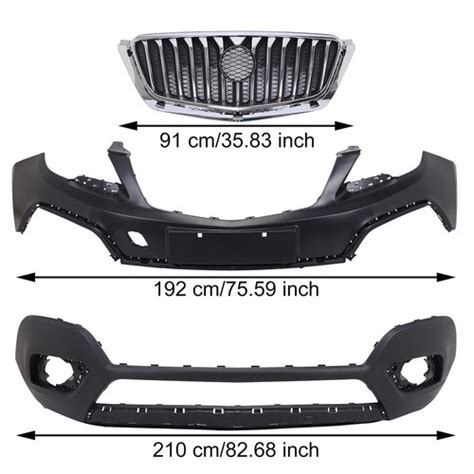 Fit For 2013 2016 Buick Encore Front Bumper Cover Wupper And Lower