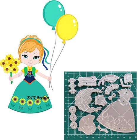 Princess Cutting Dies New Die For Card Layering Die Photo Album Scrapbooking Fustelle Stencil