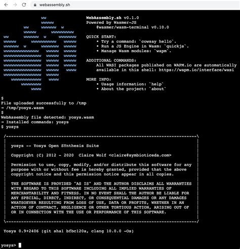 Add Wasi Platform Support By Whitequark · Pull Request 2001 · Yosyshqyosys · Github