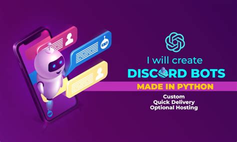 Create Custom Discord Bot Python By Yusufnxt Fiverr