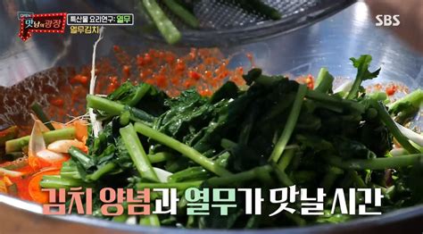 열무김치 맛있게 담그는법황금레시피 백종원 열무김치