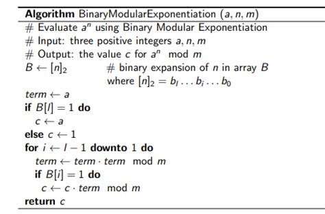 Solved Algorithm BinaryModularExponentiation A N M Chegg
