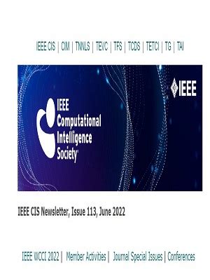 Issue June Of IEEE Computational Intelligence Society Resource Center CIS