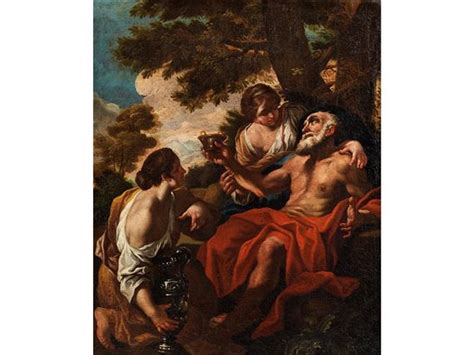 Italian School 17th Century Loth And His Daughters 17th Century