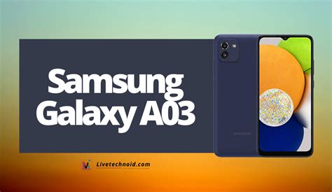 Samsung Galaxy A03 Full Specifications And Price