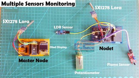 Multiple Sensors Monitoring With Arduino Lora Nodes Sx1278 Lora