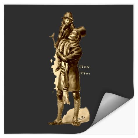 Bob Cratchit And Tiny Tim In A Christmas Carol Stickers Sold By Imran Qadeer SKU