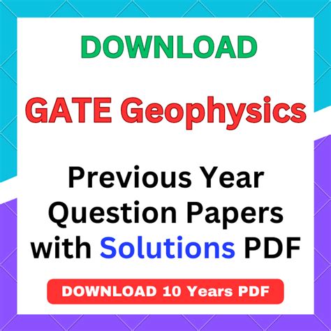 Gate Geophysics Previous Year Question Papers With Solution
