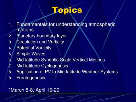 Ppt Atmospheric Dynamics Ii Powerpoint Presentation Free Download Id 2573290