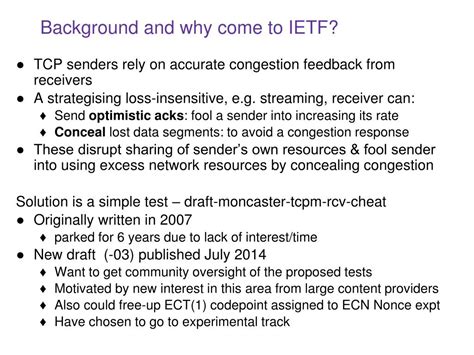 PPT Identifying Receiver Non Compliance In TCP Communication A Proposed Test PowerPoint