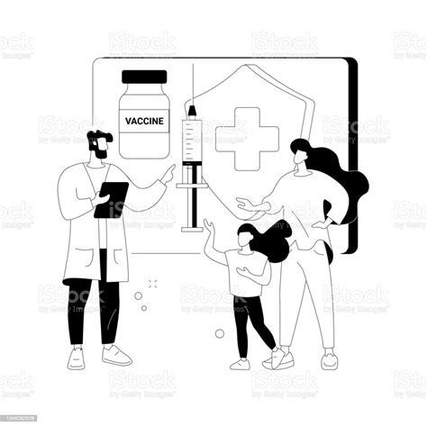 Immunization Education Abstract Concept Vector Illustration Stock