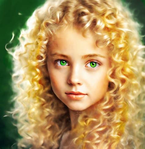 Download Beautiful Girl Curly Hair Royalty Free Stock Illustration