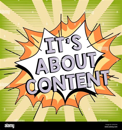 Conceptual Display Its About Content Word For Crucial Website Useful