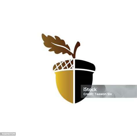 Icône Ou Logo De Gland Dans Un Style De Ligne Moderne Pictogramme Couleur De Haute Qualité Pour