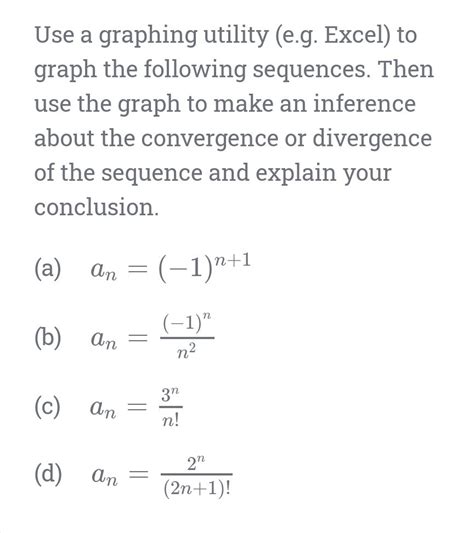 Solved Use A Graphing Utility E G Excel To Graph The Chegg Com