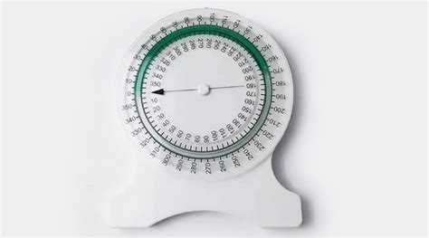 Bubble Inclinometer Used To Measure The Range Of Motion In Joints