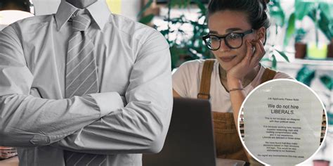 Business Hangs Sign That Says It Would Be Detrimental If They Were To Hire Liberal Employees