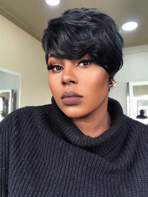 Short Human Hair Pixie Wig Dfg Collections