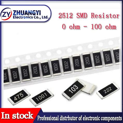 50pcs 2512 Smd Chip Fixed Resistor 1 1w 0 1r 0 01r 0 05r 0 001r 0 33r 1r 0r 10r 100r 2w 0 001 0