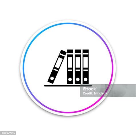 종이 및 문서 아이콘 흰색 배경에 고립 된 사무실 폴더 보관 폴더 기호입니다 동그라미 흰색 버튼 벡터 일러스트 개념에 대한 스톡 벡터 아트 및 기타 이미지 Istock