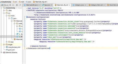 Java Hibernate Xml Mapping In Intellij Idea With Many To Many