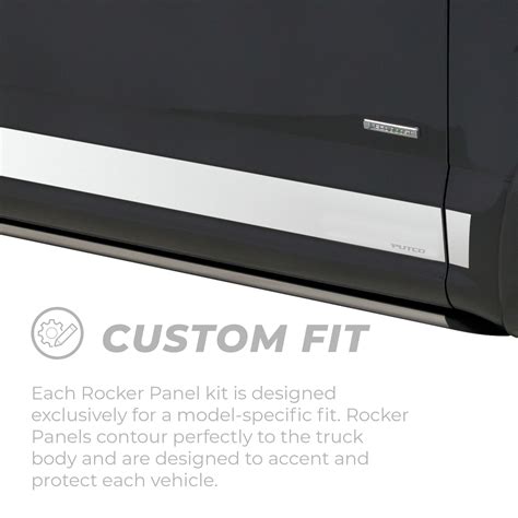 9751520bp P2 Black Platinum Rocker Panel Piece Passanger Side