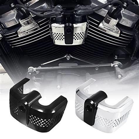 أسود كروم الإشعال لفائف غطاء ل هارلي سوفتيل فات بوي سليم شارع بوب