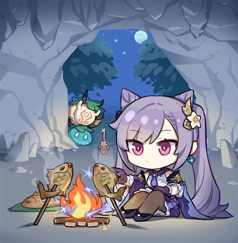 Keqing Slime And Hilichurl Genshin Impact Danbooru