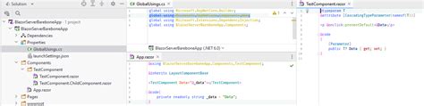 Blazor Server Global Using Microsoft AspNetCore Components Web Not
