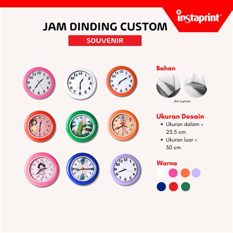 Jual Jam Dinding Custom Logo Jam Dinding Souvenir Custom Jam Dinding