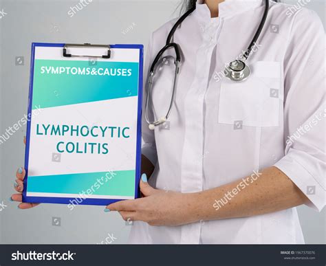 Healthcare Concept About Lymphocytic Colitis Sign Stock Photo