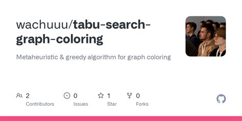 github wachuuu tabu search graph coloring metaheuristic and greedy