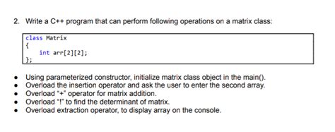Solved 2 Write A C Program That Can Perform Following