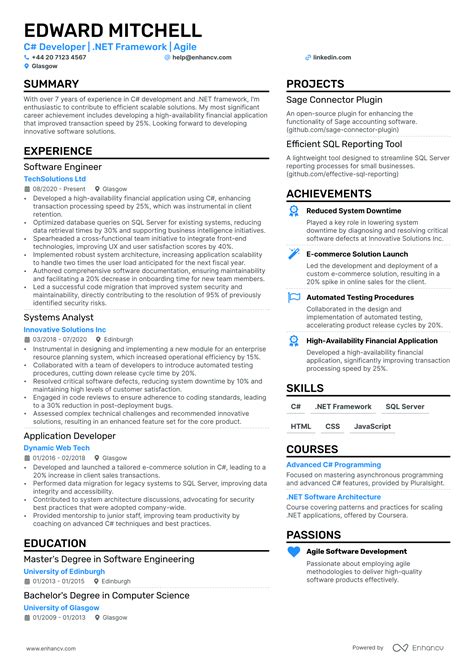 Junior Software Developer CV Examples Guide For Junior Software Developer CV Examples Guide For