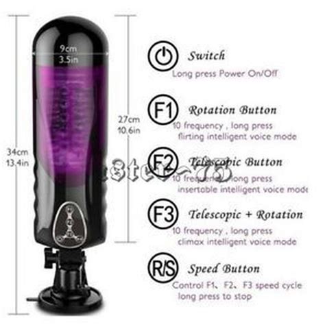 Male New Toys Masturbators Auto Hands Free Stroker Cup Telescopic Oral Sex EBay
