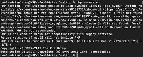 Erreur Php Unable To Load Dynamic Library Par Pau Adrienlecoq Page 1 Openclassrooms