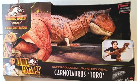 Dinosaure GÉant Jurassic World Carnotaurus Toro Super Colossal 99cm
