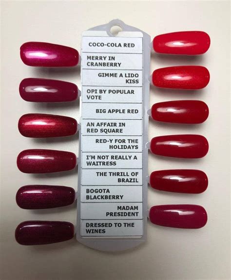 Opi Red Gel Colors Opi Gel Nail Colors Opi Nail Colors Opi Gel Nails