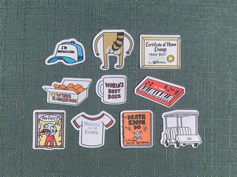 Regular Show Stuff Stickers 10 Pack Stinkostudio Etsy