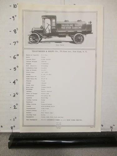 Advertising Truck Photo 1920 New York Tegetmeier Riepe Valvoline Gas