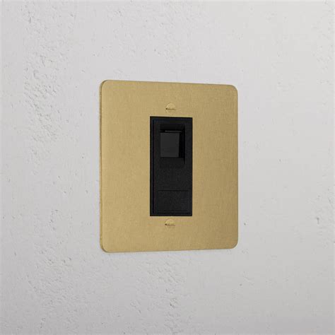 Cat6 Socket Antique Brass Black Corston