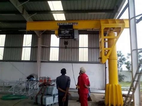 Moveable Lifting Material Outdoor Jib Crane Load Capacity 12 Ton At