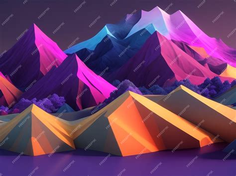 Premium Ai Image Abstract 3d Landscape Data Visualization Concept