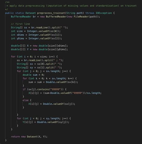 Solved The Methods Below Implement Preprocessing On A Set Of