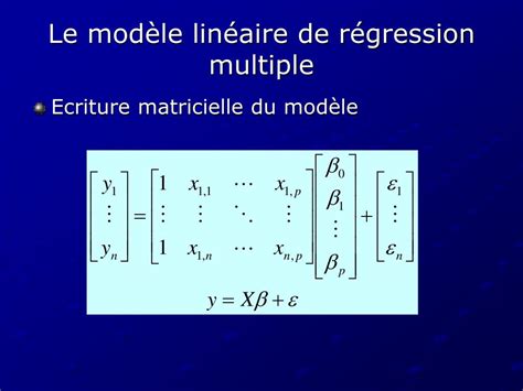 PPT La régression multiple PowerPoint Presentation free download