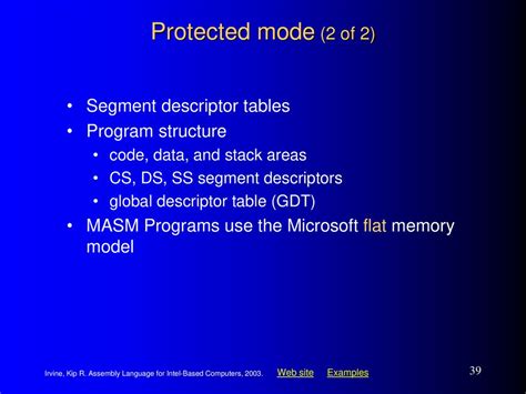 assembly language for intel based computers 4th edition ppt download