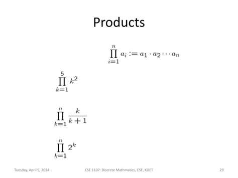 Sequence And Sums In Discrete Mathmaticspptx