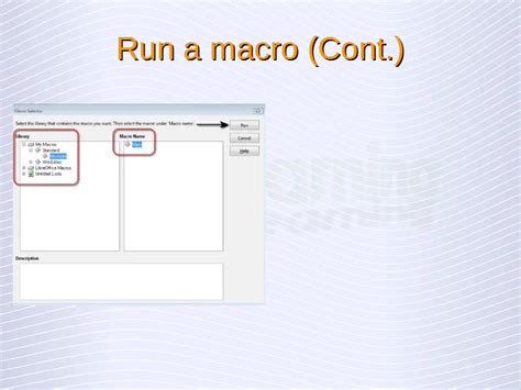 Advanced Spreadsheets Run A Macro