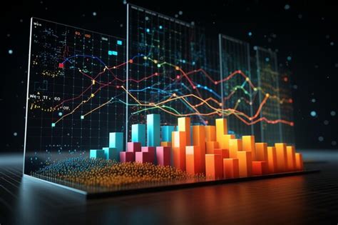 Premium Photo Abstract Visualization Of A Market Impact With Generative Ai