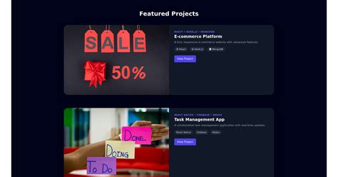 Project Section Free React Tailwind Component